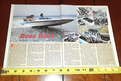 HONDO SPEED BOAT V-DRIVE FORD BOSS 429 ORIGINAL 1988 ARTICLE | eBay