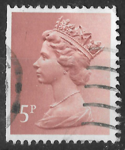 imperf left GB 5p Machin stamp definitive - see scan | eBay