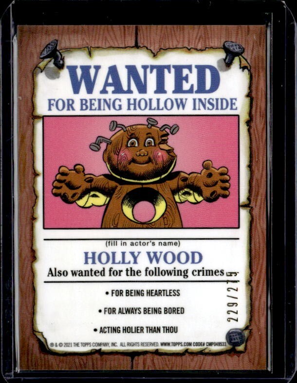 2021 Chrome 4 Garbage Pail Kids Yellow Wave Refractor /275 TROPHEY TREY ...