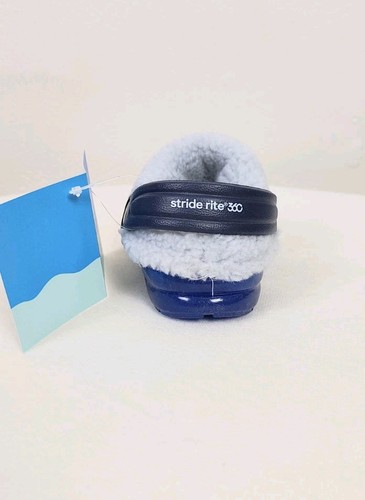 Stride Rite Size 5 Cozy Lit Bray Slip-ons Light Up Blue Sandals Faux ...