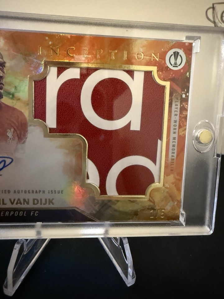 2023-24 Topps Inception Virgil Van Dijk Patch Auto 1/5 Liverpool FC ...