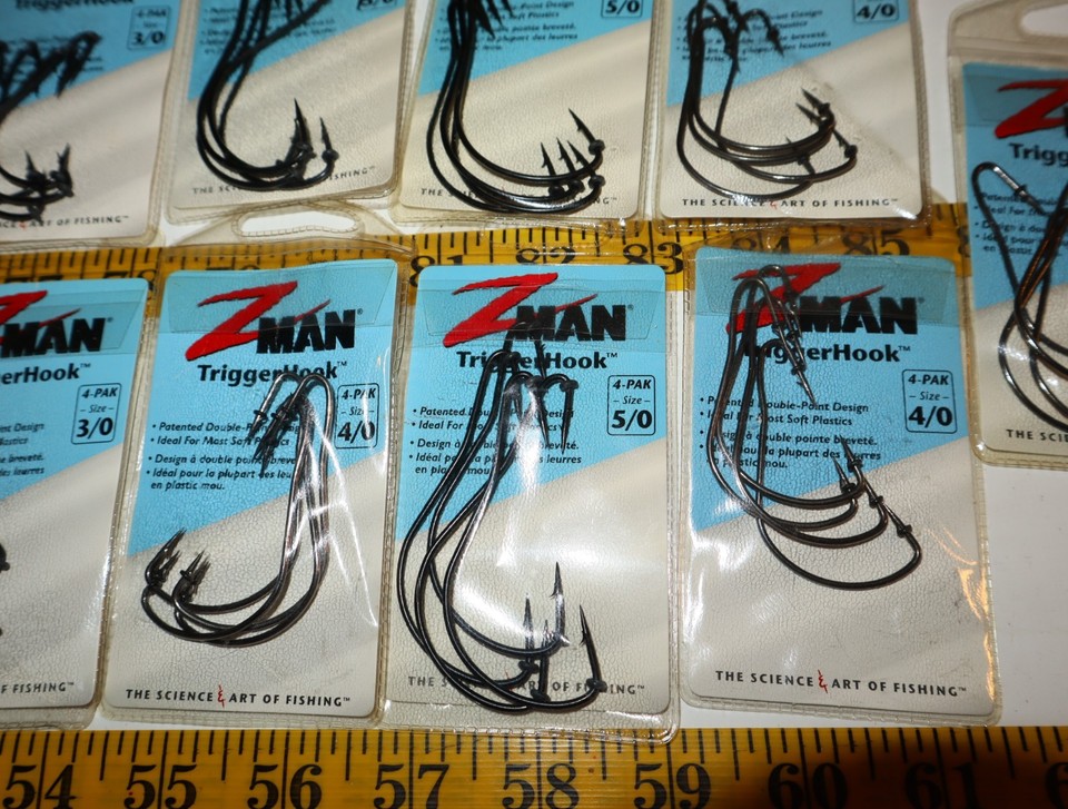 9 Various Packs Of Z-Man Triggerhook Fishing Hooks | eBay