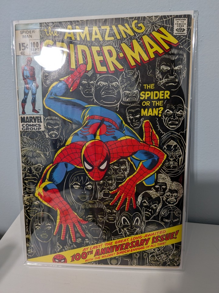 Amazing Spider-Man #100 Comic Book Marvel 1971 100th Anniversary Issue ...