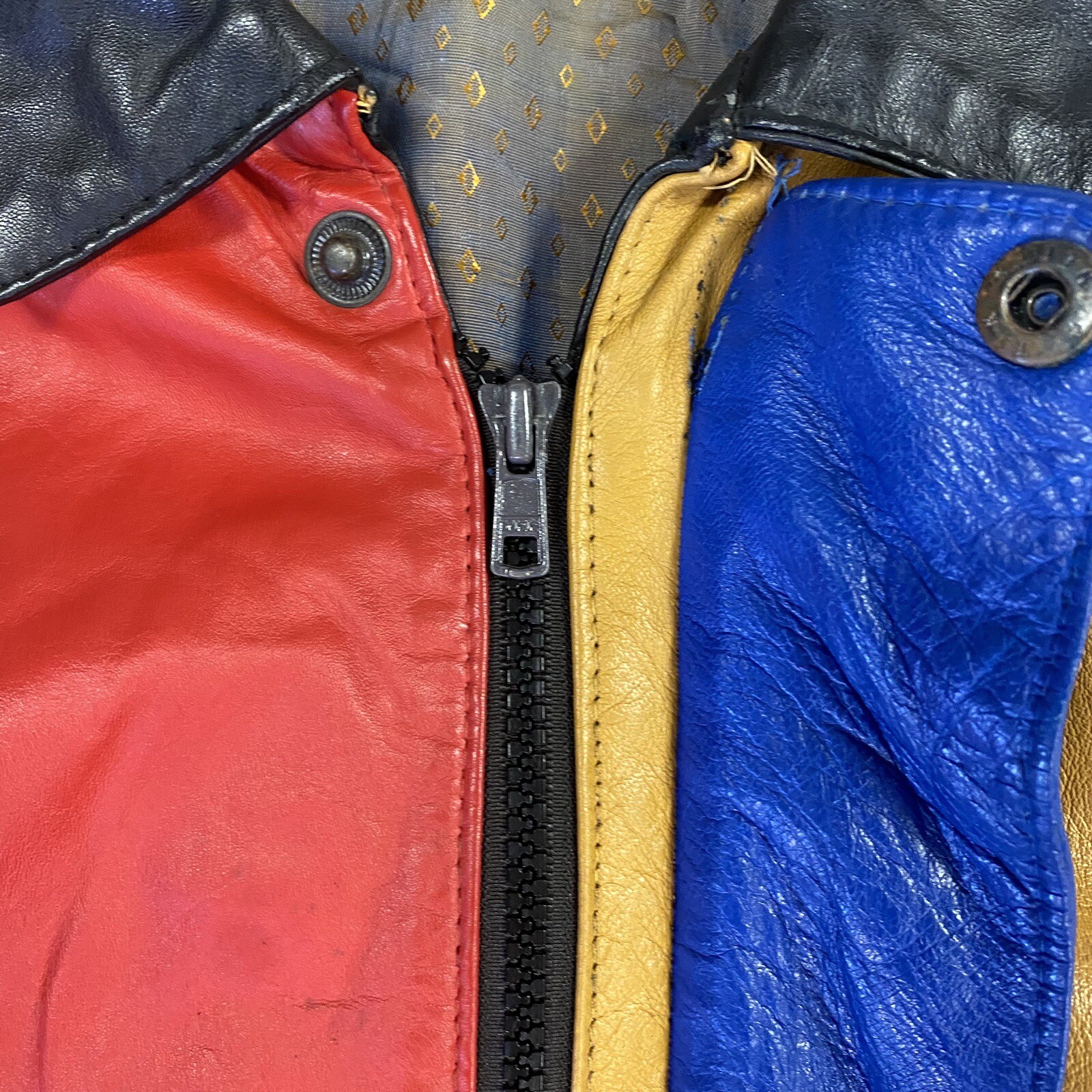 Vintage Mercedes Benz Leather Biker Racing Jacket RAR… - Gem