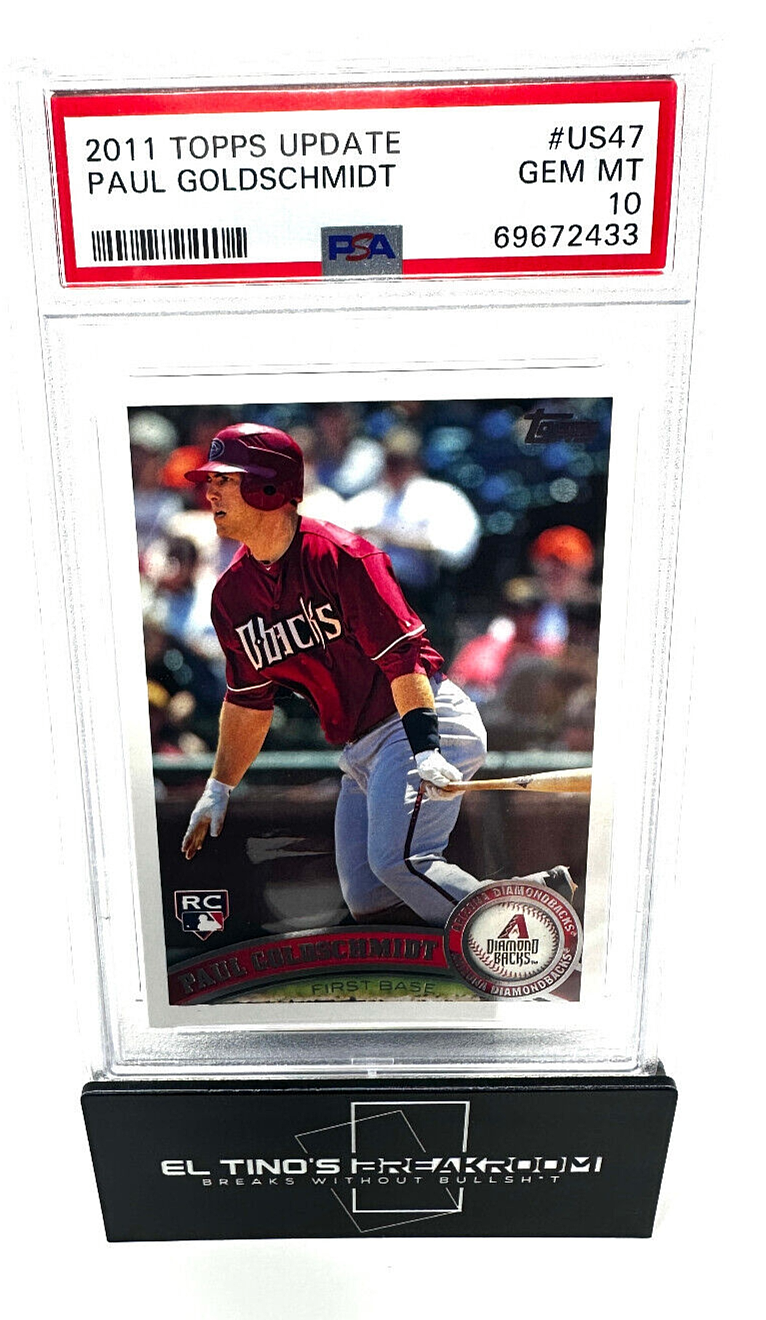 PAUL GOLDSCHMIDT 2011 Topps Update RC #US47 PSA 10 ARIZONA DIAMONDBACKS ...