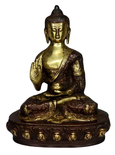 Buddhism Tibetan Buddha Statue Brass Handcrafted Budha Sculpture Figure ...