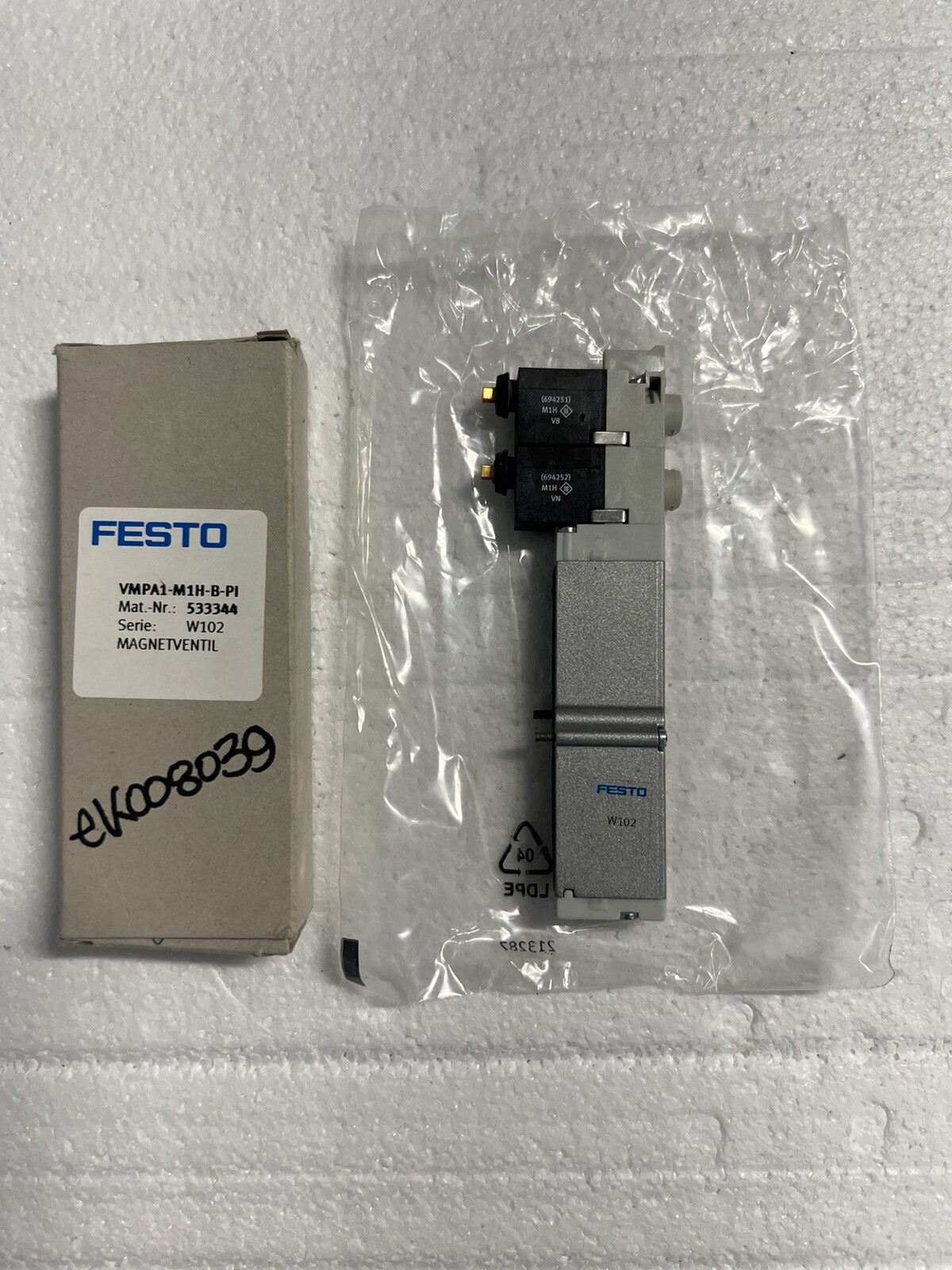NEW! FESTO VMPA1-M1H-B-PI (533344) SOLENOID VALVE, SERIES W102 | eBay