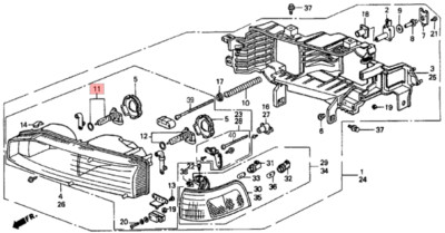 Genuine OEM Honda 33115-S84-A01 Headlight Bulb | eBay