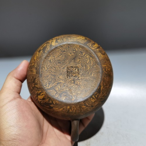 6" Chinese Yixing Zisha Clay Handmade carved lizard Kung Fu Tea ...