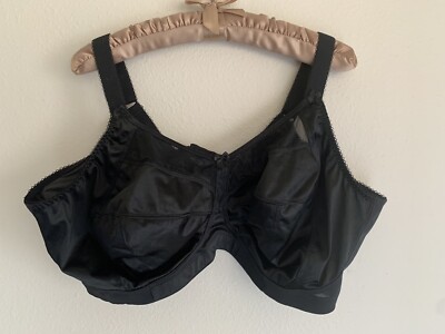 NWT 46H Goddess Bra Black Keira Full Figure Wireless Wire Free ...