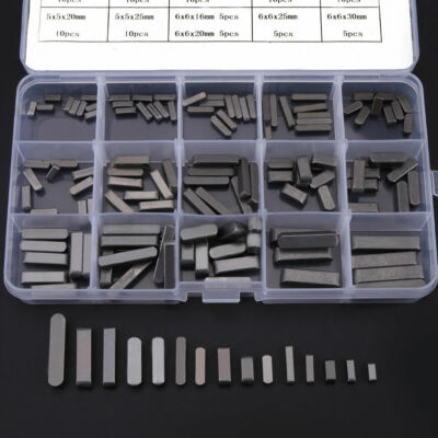 140pcs Round Ended Feather Key Parallel Drive Shaft Keys Dowel Set 3/4 ...