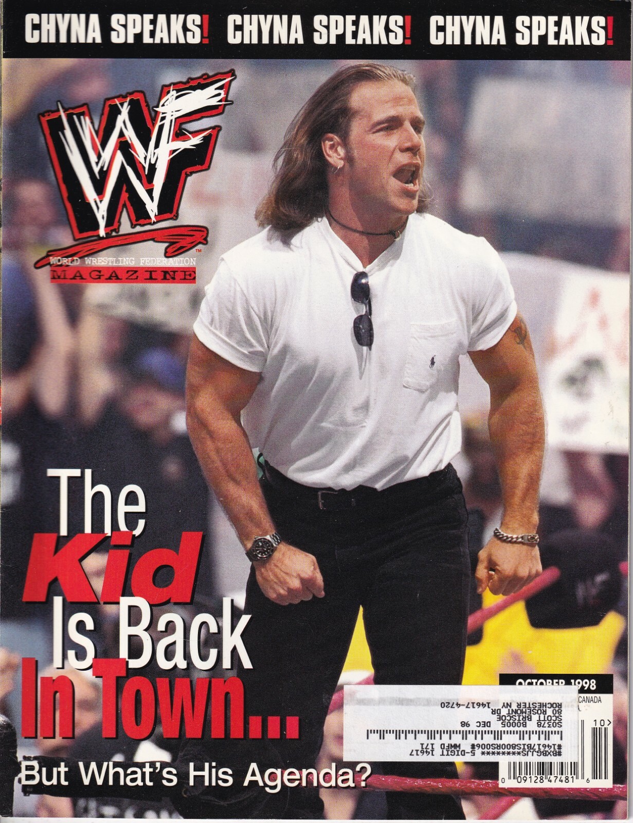 WWF Magazine Shawn Michaels Chyna October 1998 022619nonr | eBay