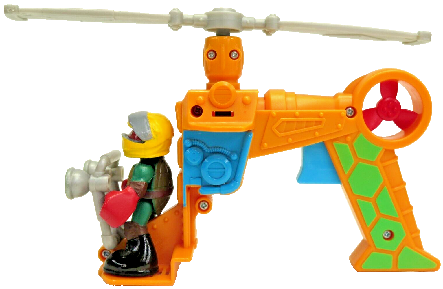 TMNT Half Shell Heroes Mutant Ninja Turtle Drop Copter with Pilot Raph ...