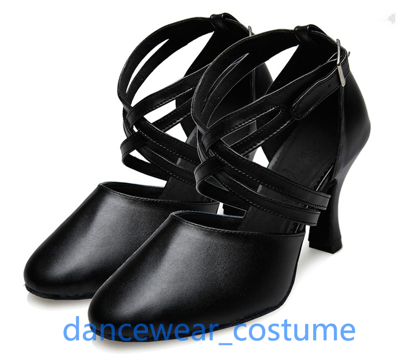 Ladies Samba Ballroom Latin Tango Waltz Modern Salsa Dance Heels Shoes ...