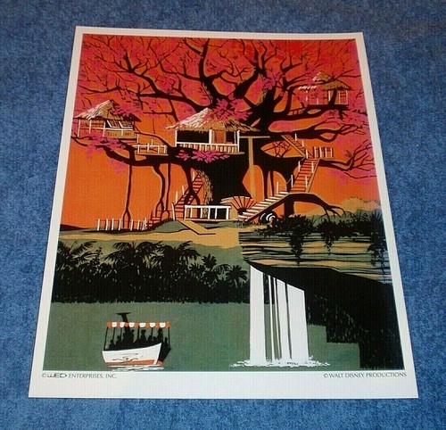 WED IMAGINEERING DISNEYLAND JUNGLE CRUISE AND TREE HOUSE CONCEPT ART ...