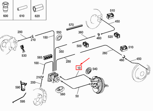 NEW MERCEDES-BENZ GLC X253 BRAKE LINE A2054200126 NO IMPORT DUTIES TO ...