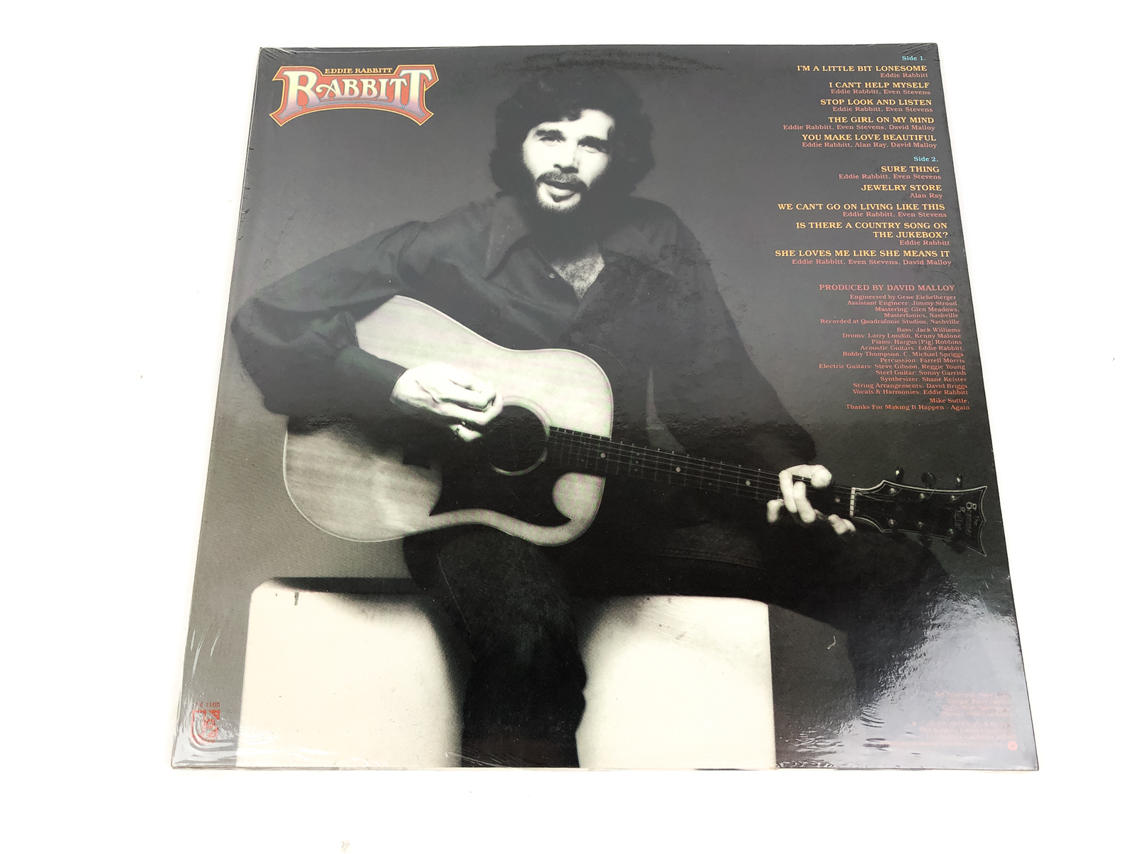 Eddie Rabbitt Self Titled Rabbitt Vinyl Record 7E-1105 Elektra 1977 Y ...