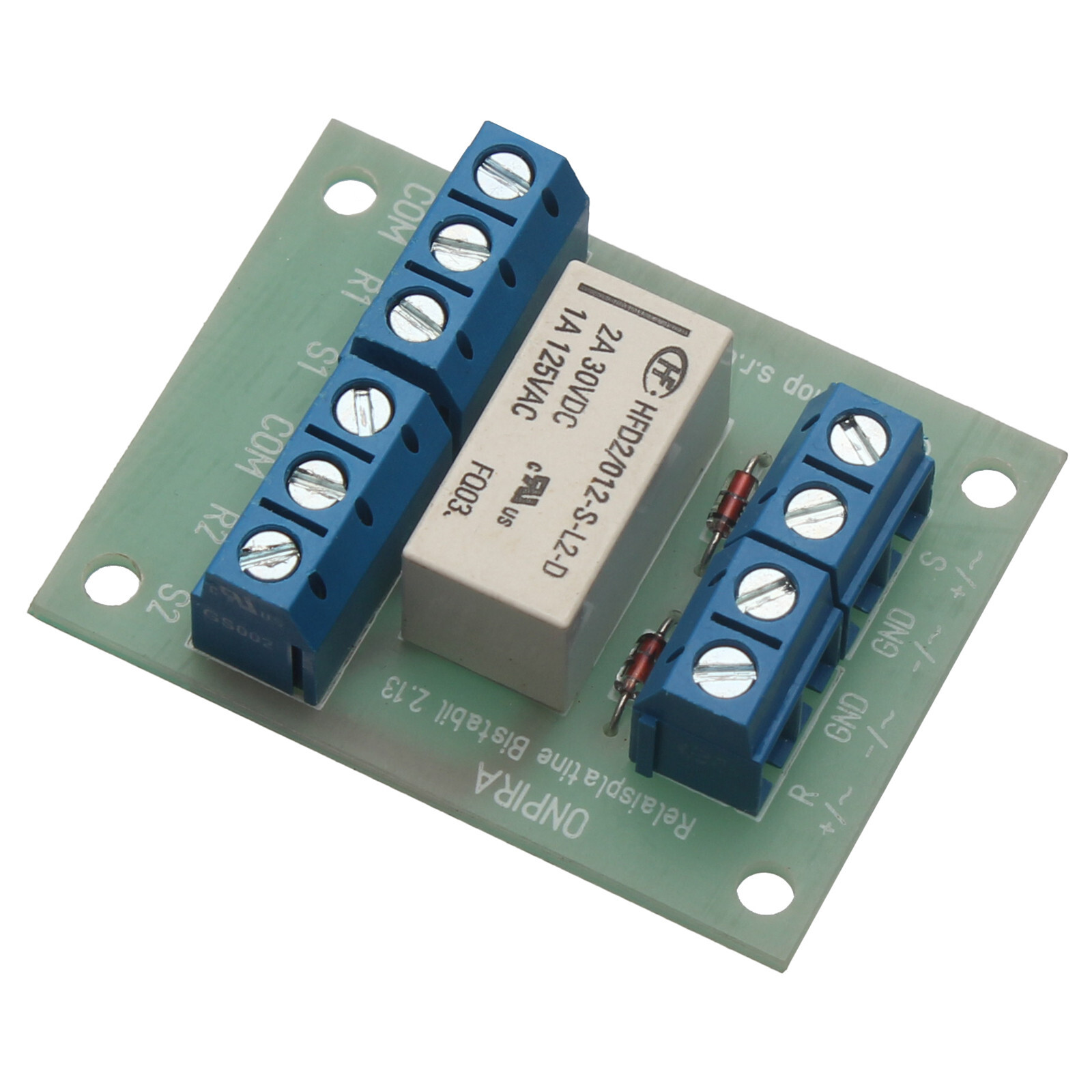 Bistabil 12V AC/DC Relais Platine Modul Karte Steuer Spannung 9-16V bis ...