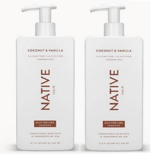 Native Coconut & Vanilla Moisturizing Shampoo 2 Pack | eBay