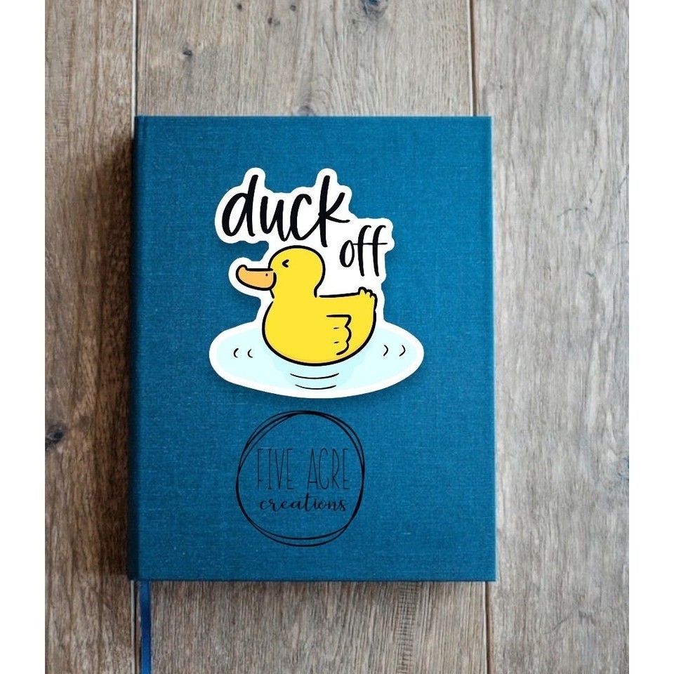 Duck Off | Rubber Duck | Funny Sassy Sticker - Waterproof Sticker - Car ...