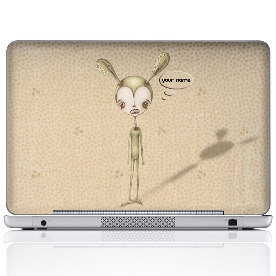 Unique Laptop Notebook Skin Sticker w. Customized Name For DELL HP ASUS ...