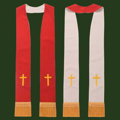 Christian Stole Church Clergy Stole Vestments Stole Reversible Tassels ...