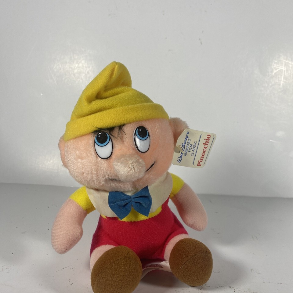 Vintage Walt Disney Pinocchio - Plush Stuffed Doll Toy - 8” Canasa ...