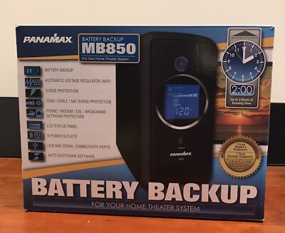 Panamax MB850 Battery Backup 850VA / 510 WATTS w/ AVR L@@K!! No Battery ...