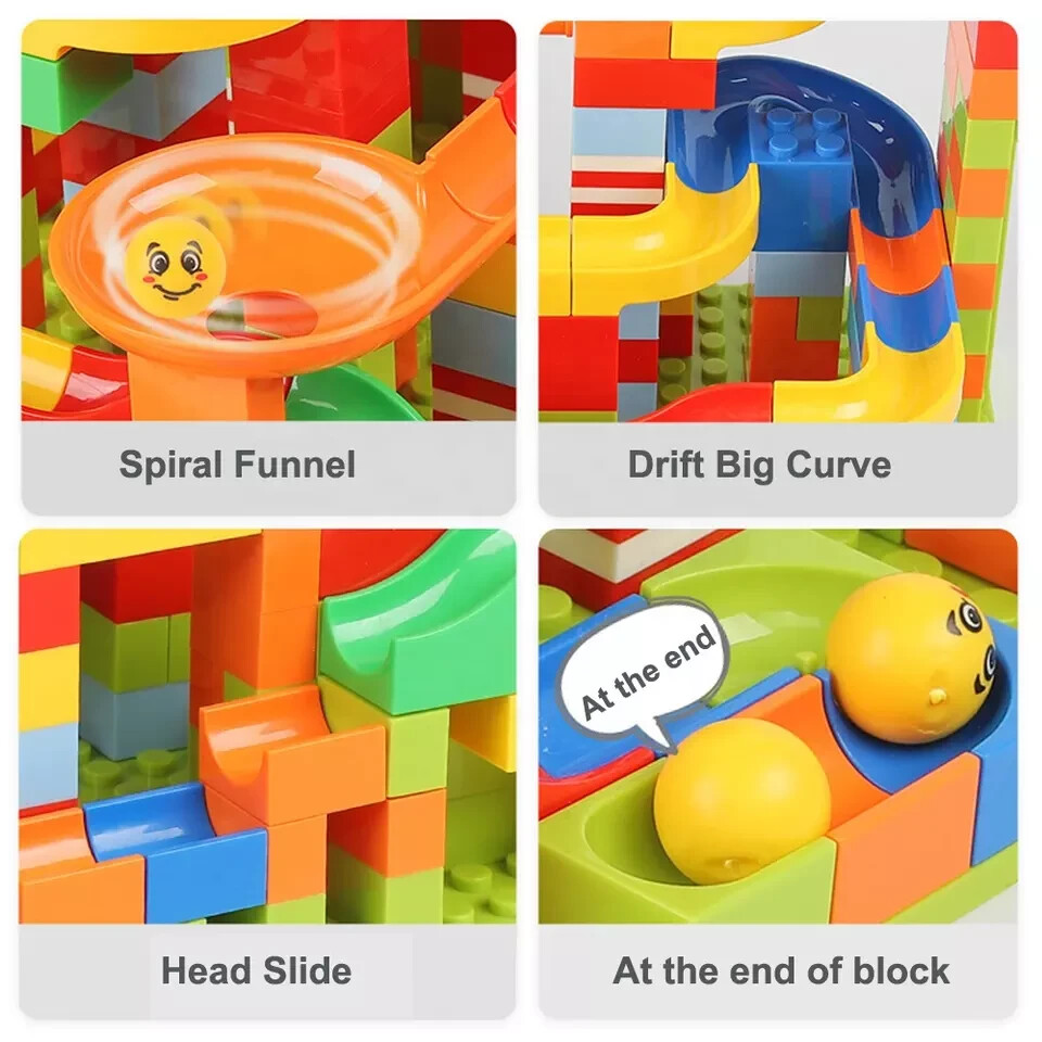 Marble Run Building Blocks Construction Toys Set for Kids | eBay