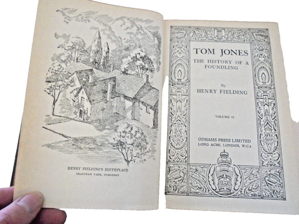 Tom Jones vol 1 & 2 Henry Fielding Odhams Press Classics 1930s | eBay UK