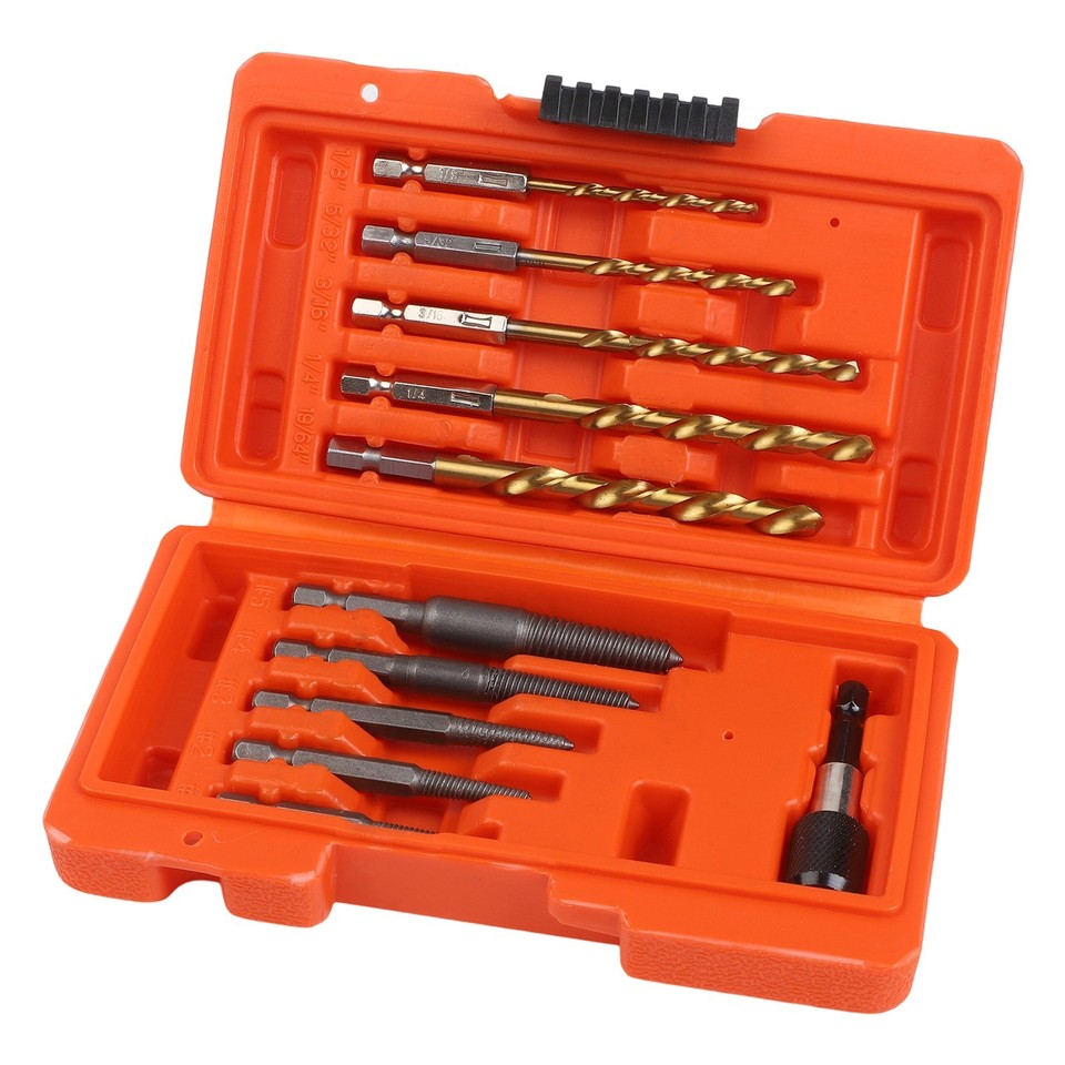 HSS Drill Bits Screw Extractor Set Multi Sizes Available 135 Degree ...