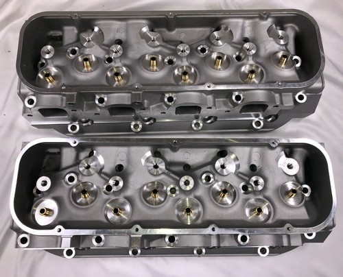 Big Block Chevy BBC 454 Rectangle Port Bare Aluminum Cylinder Heads ...