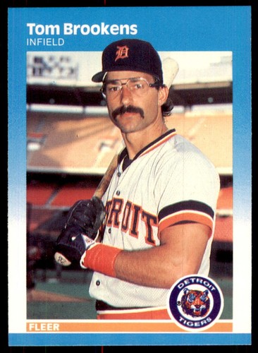 1987 Fleer Tom Brookens . Detroit Tigers #145 | eBay