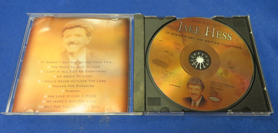 It Doesn't Get Any Better Than This by Jake Hess (CD, 1999) | eBay