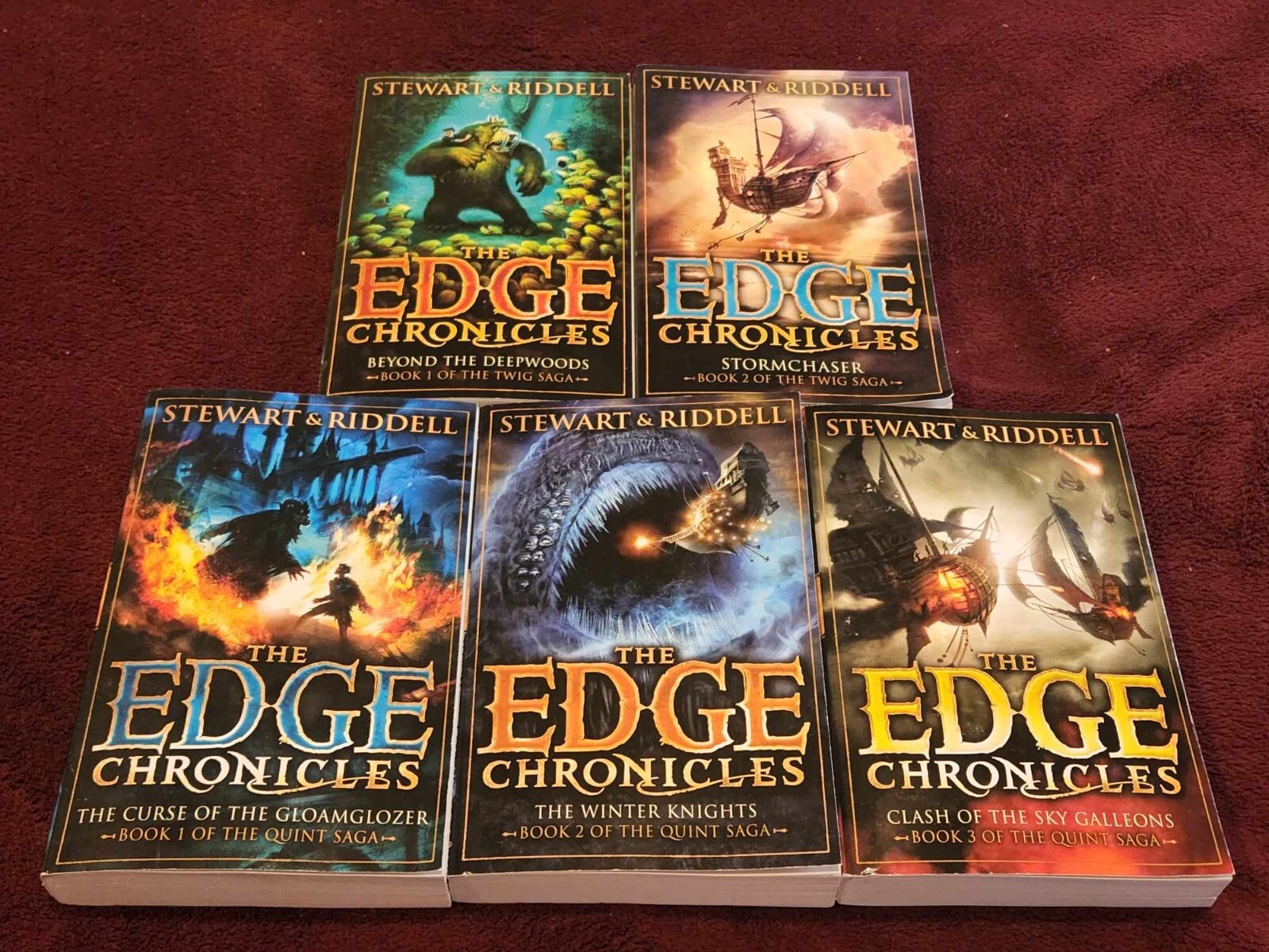 The Edge Chronicles Series 5 of 6 Book Collection Set Qunit Twig Saga ...
