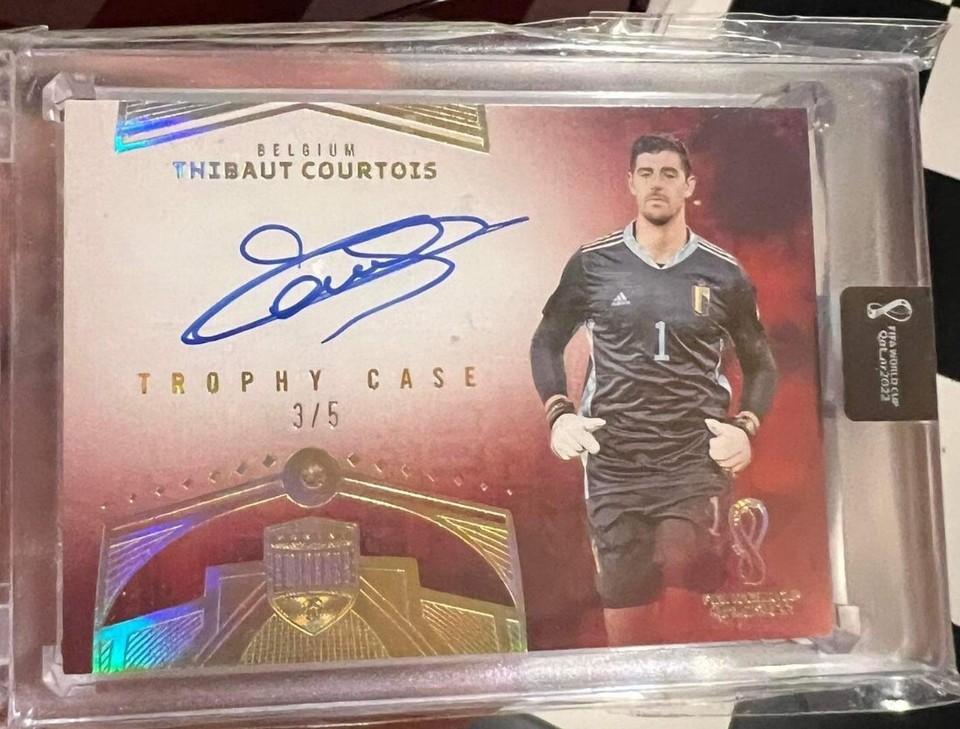 2022 Panini Eminence World Cup Thibaut Courtois TROPHY CASE DIAMOND ...