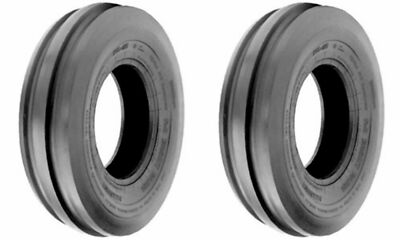 TWO 6.50-16 6.50X16 650-16 Tri-Rib 3 Rib Tractor Tires Heavy Duty 6 Ply ...