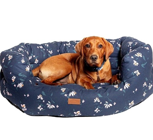 FATFACE BRUSH FLORAL SLUMBER BED - (18" to 40") - Dog Nesting dd Deluxe ...