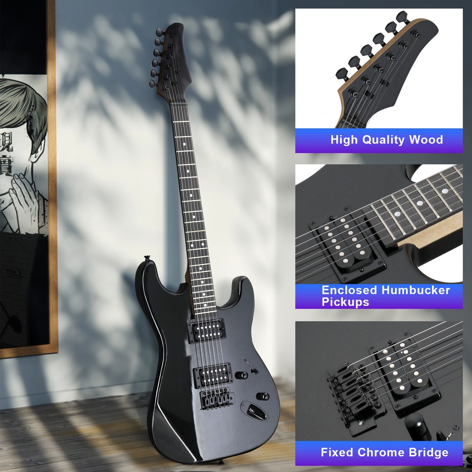 Ktaxon 39in KST Electric Guitar 6 String Suit for Beginner School Band ...