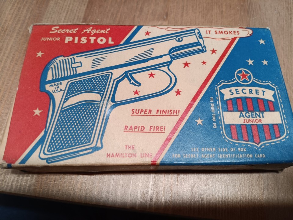 Secret Agent Junior Toy Cap Gun Pistol Rare New In Box Made In Usa ...