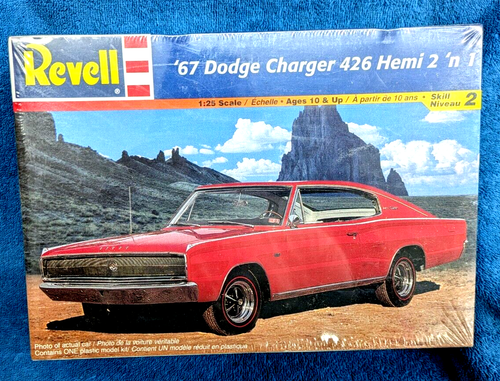 * New Sealed REVELL '67 Dodge Charger 426 Hemi 2 'n 1 Model Kit # 85 ...