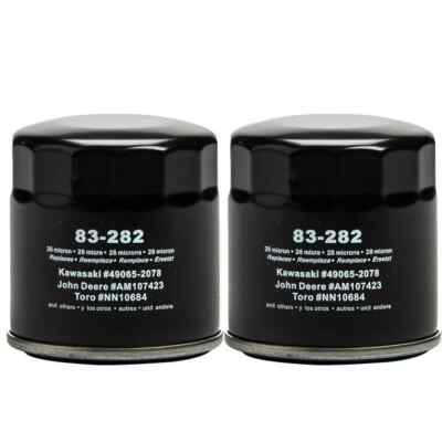 2 PACK - Oregon 83-282 Oil Filter Replaces Kawasaki John Deere Toro | eBay