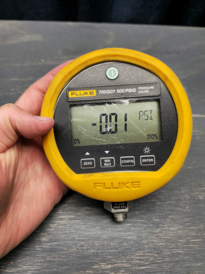 Fluke 700G07 500PSIG - 500PSI - 34 BAR - DIGITAL PRESSUE GAUGE TESTED ...