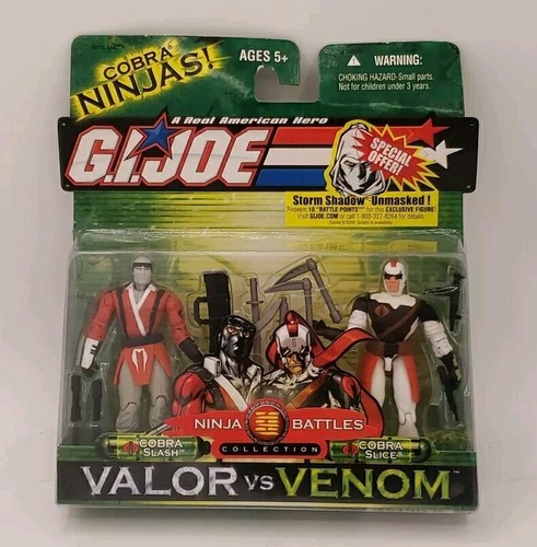 GI Joe Valor vs Venom Cobra Slash & Cobra Slice 2 pack Hasbro 2004 | eBay