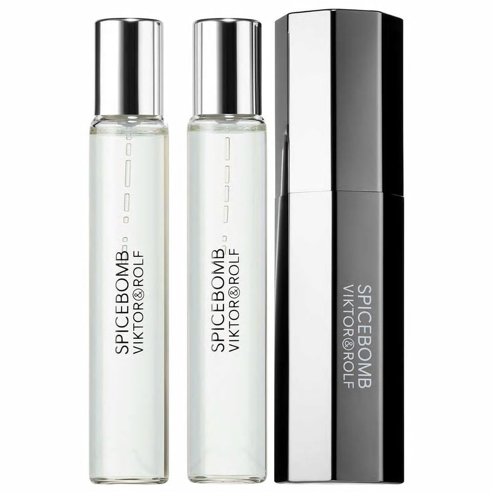 Viktor & Rolf SPICEBOMB Twist & Spray Atomizer + Refills 3X0.18 oz EDT ...