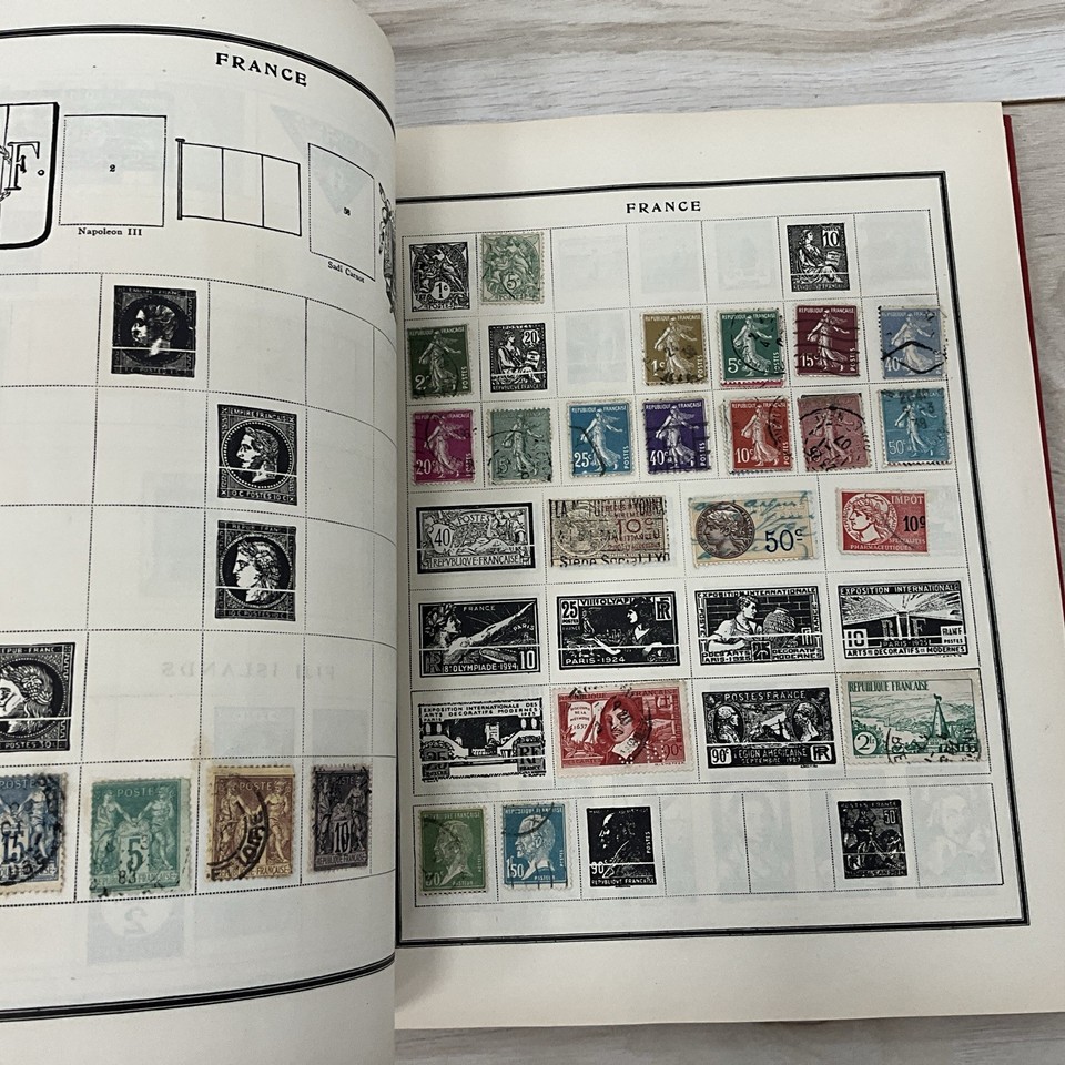 Vintage MODERN Postage STAMP Album Dated 1938 - Over 700 STAMPS Old ...