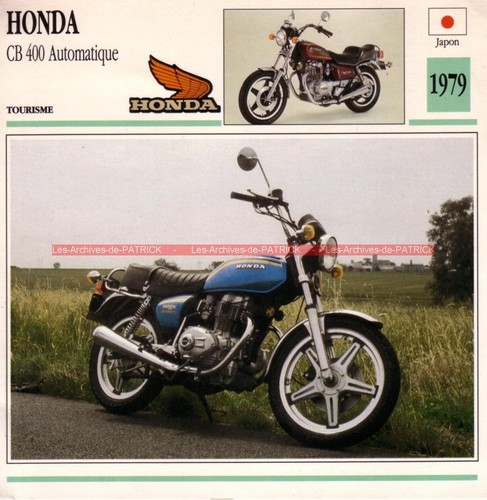 HONDA CB 400 Automatic Hawk 1979 : Fiche Moto #000901 | eBay