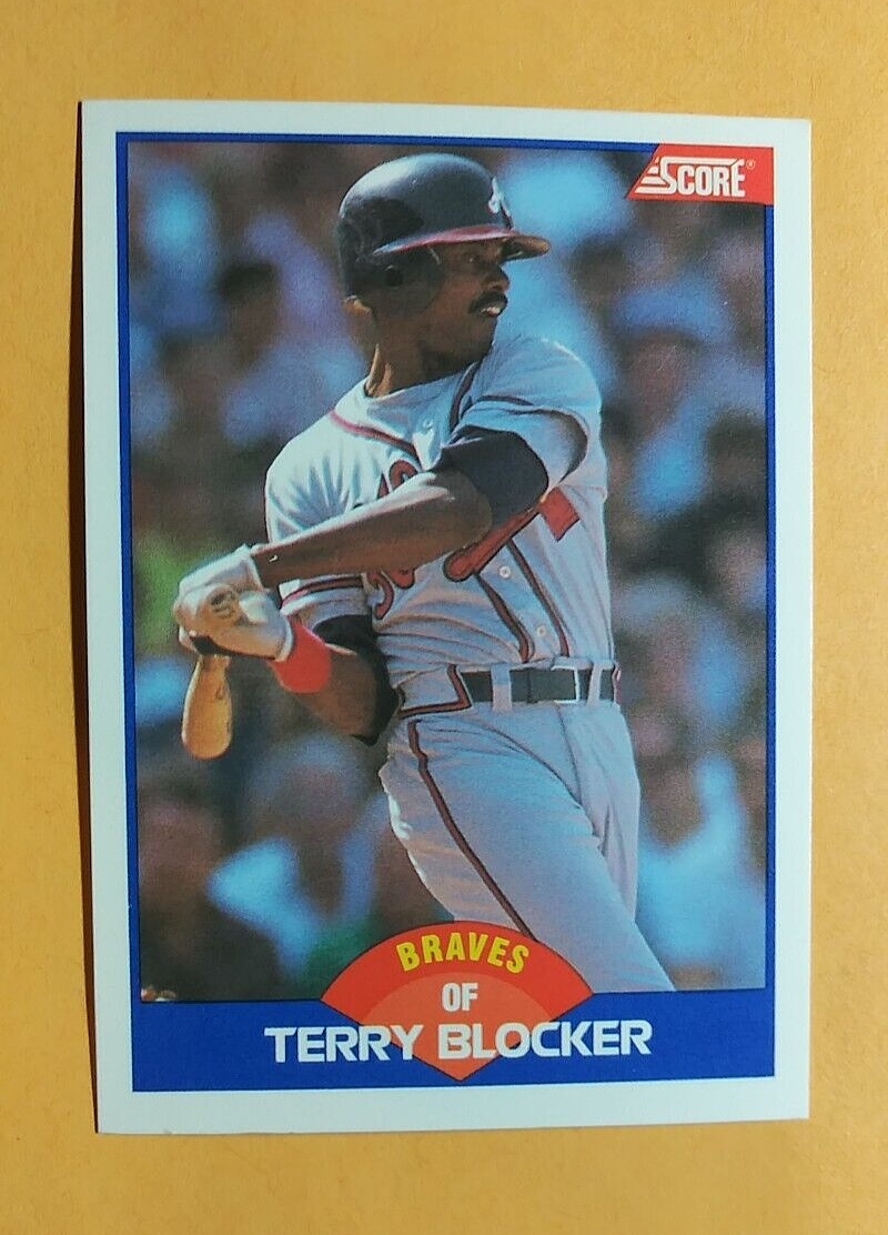 1989 SCORE Baseball Card Terry Blocker Atlanta Braves #605 | eBay