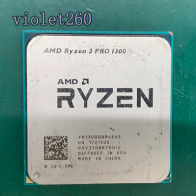 AMD Ryzen 3 PRO 1300 AM4 CPU Processor R3 PRO 1300 Quad Cores 4T 3.5GHz ...
