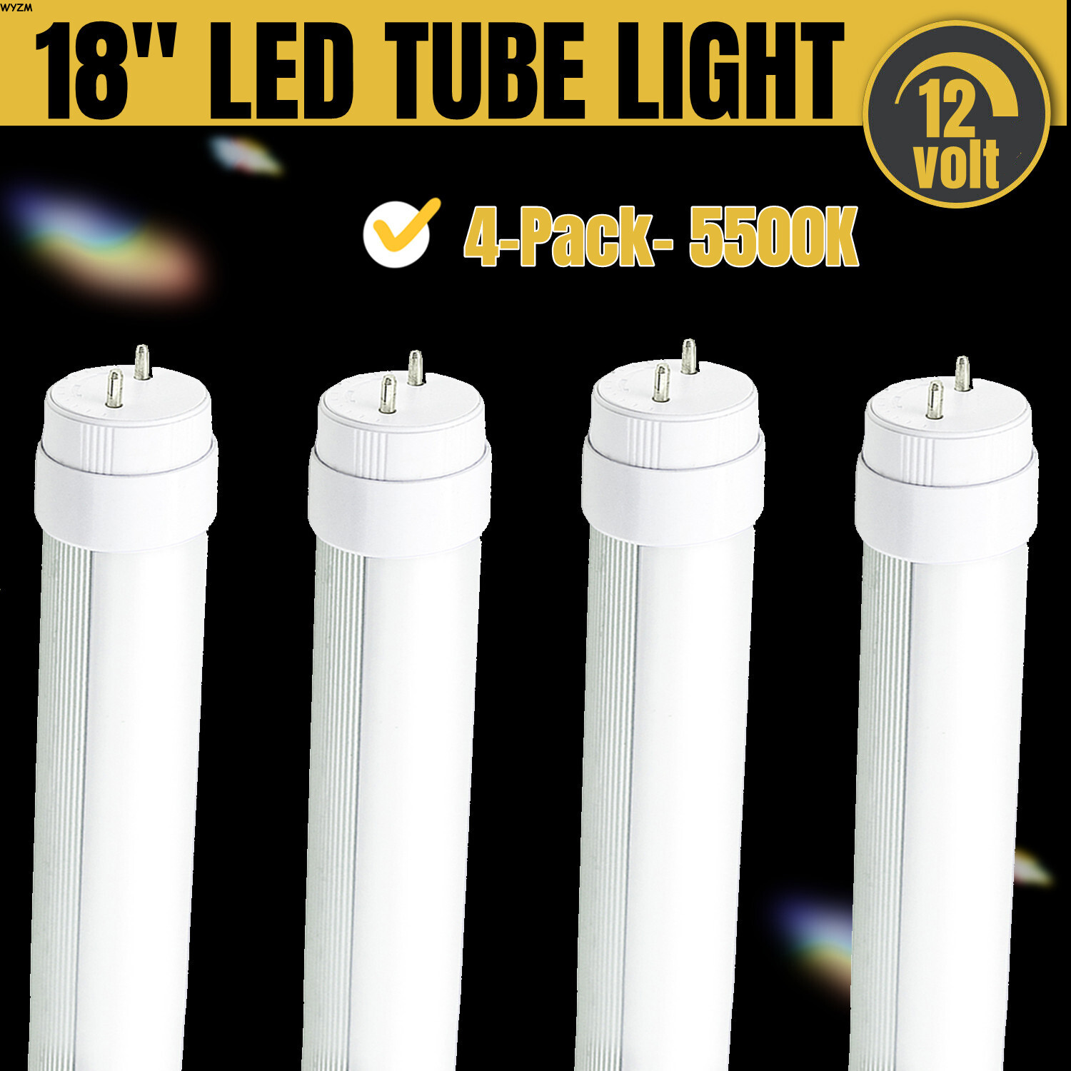 7W 18'' Daylight White Bulb F15T8 LED Tube Fluorescent Replacement ...